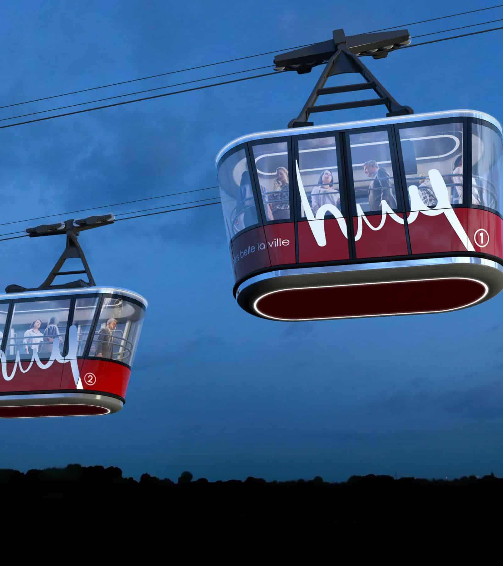 MND Ropeways: urban mobility sustainable cable transportation Huy Belgium