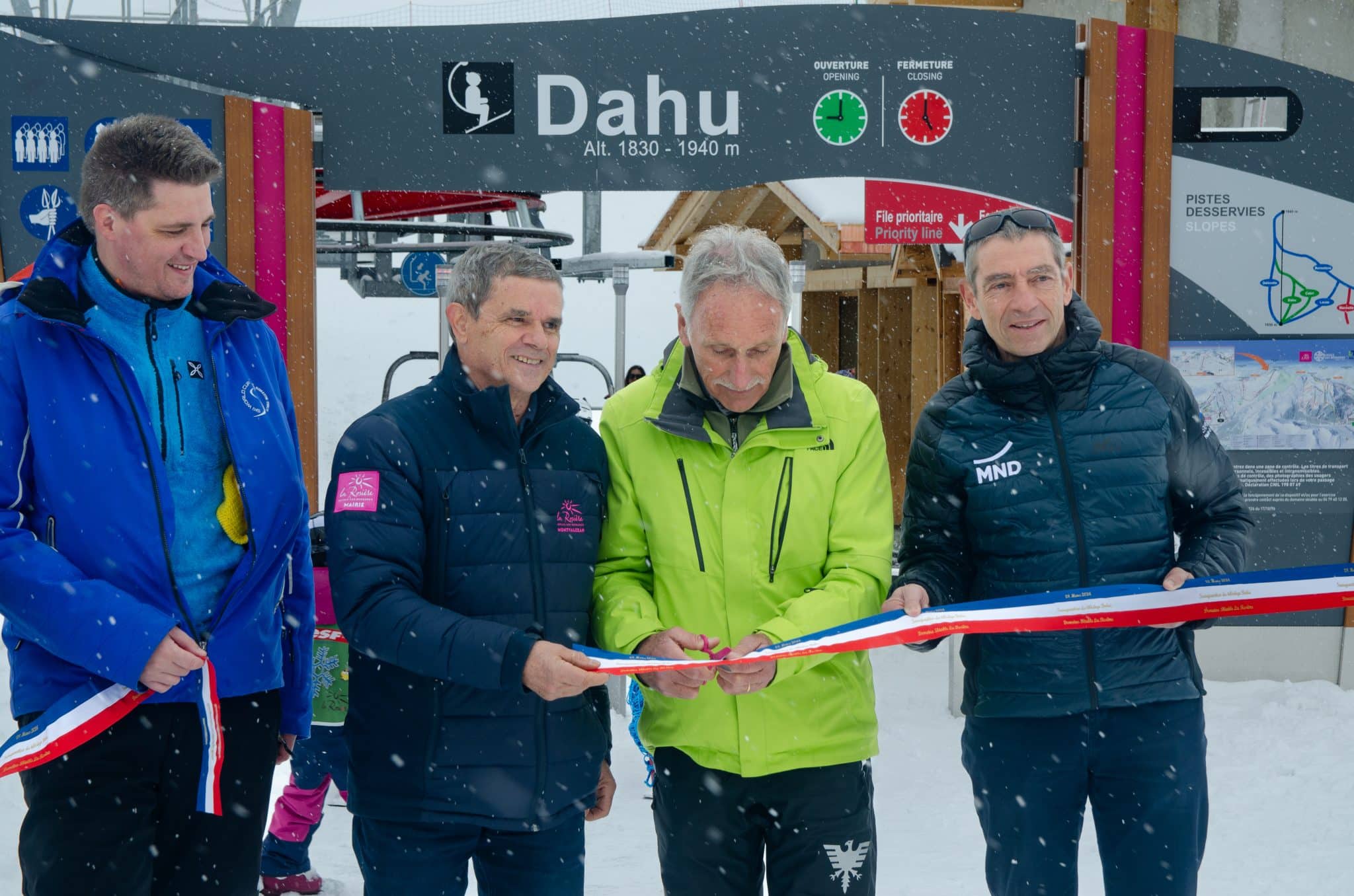 Inauguration du télésiège "Le Dahu" à La Rosière | MND